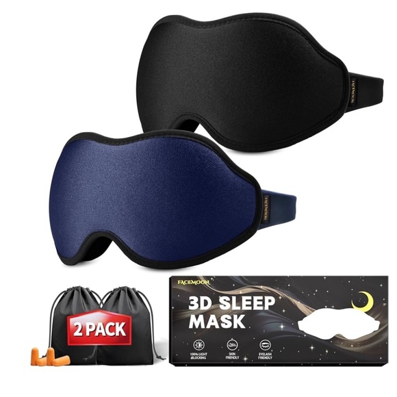 VR, AR & Accessories | 3d Sleep Eye Masks Black And Navy Blue | Poshmark